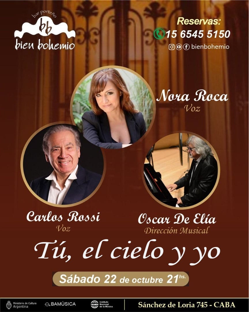 Nora Roca junto a Carlos Rossi